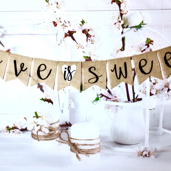 Love is Sweet Banner - Etsy