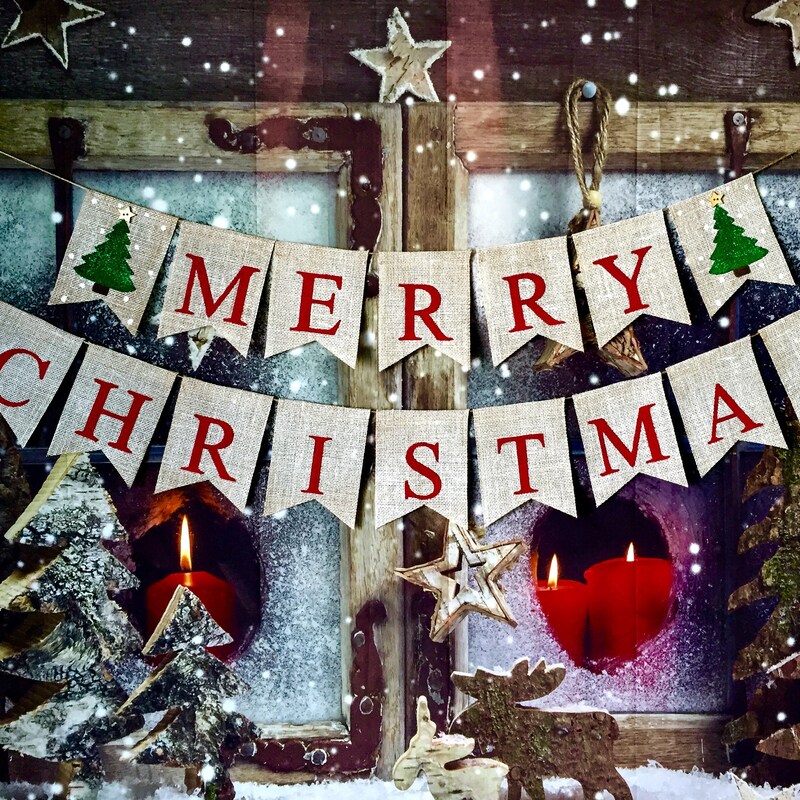 Christmas Bunting - Etsy