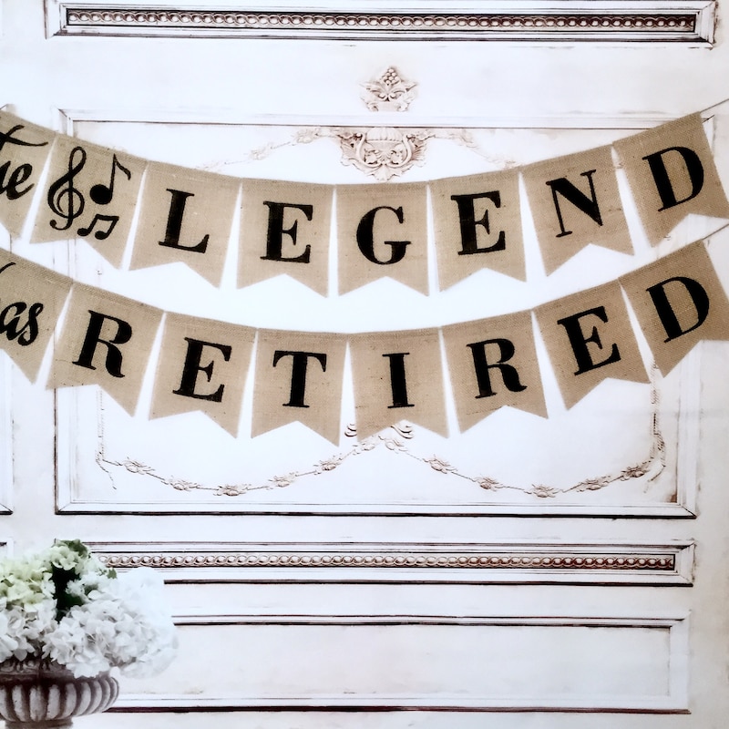 Retirement Banner - Etsy