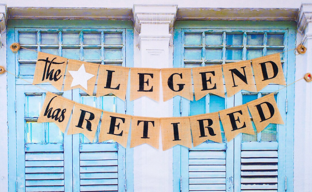 The Legend Has Retired Banner, Air Force Retired, NAVY Retired, US Army ...