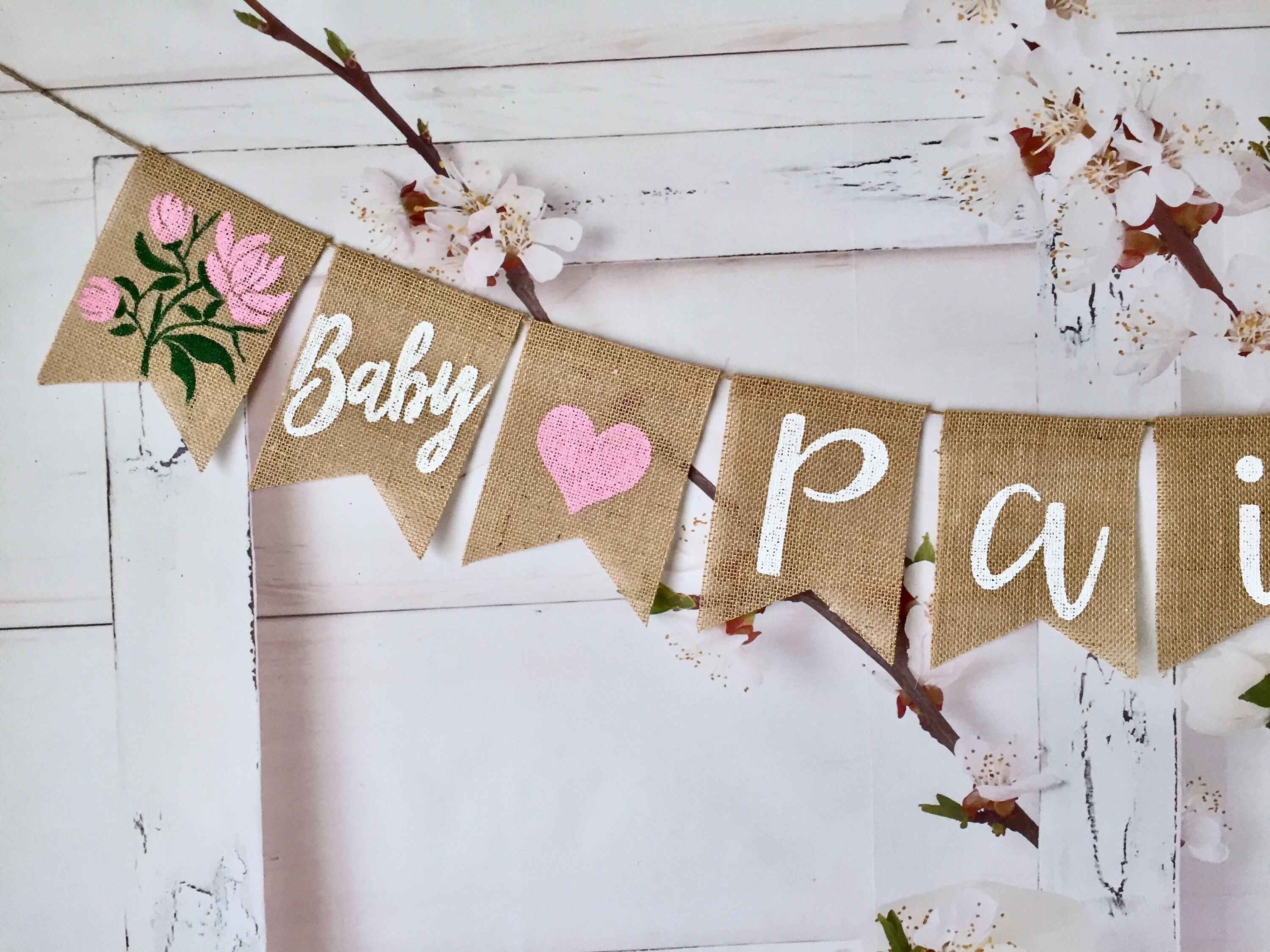 Custom Personalized Name Banner Baby Nursery Decor Burlap - Etsy
