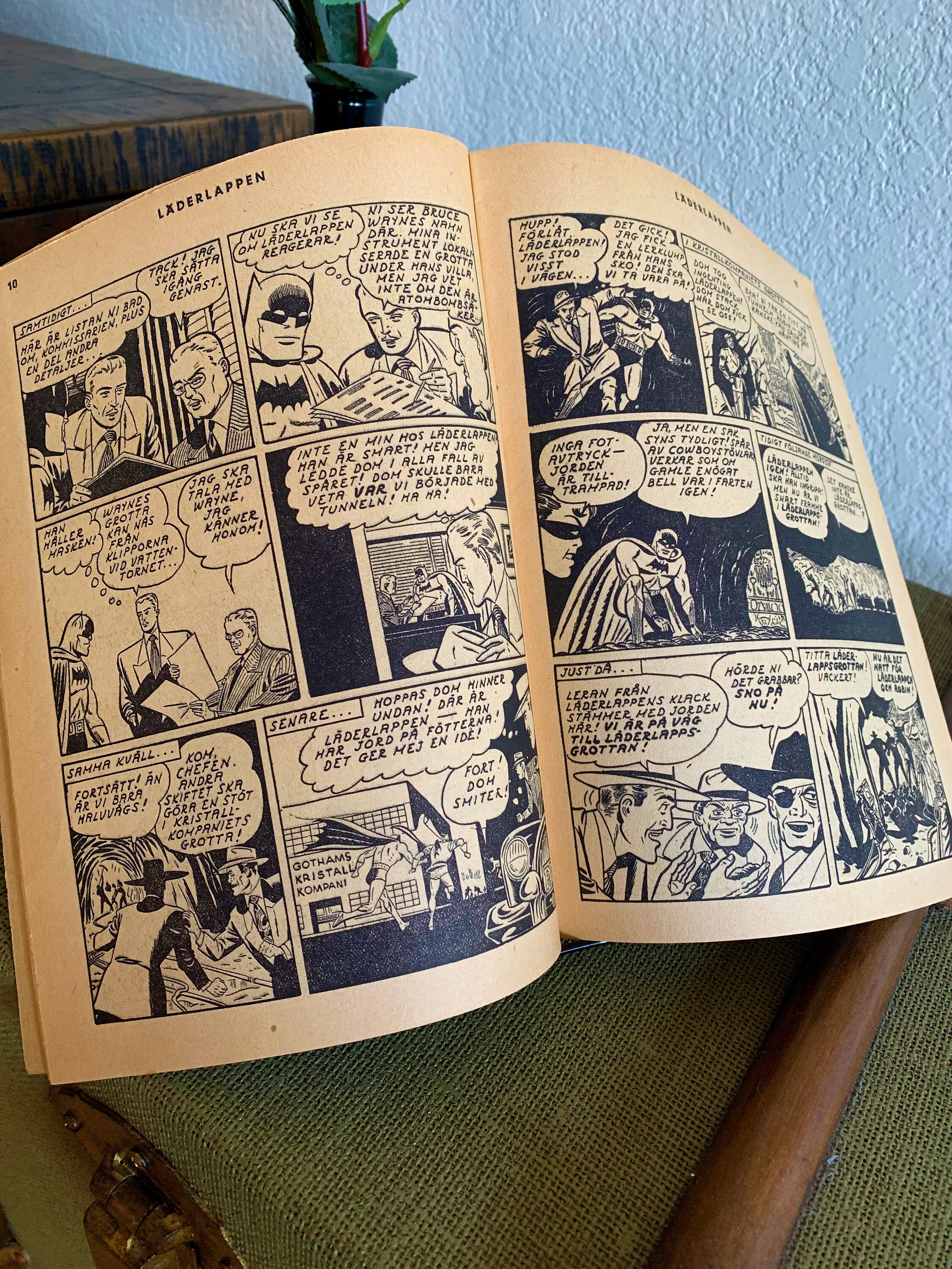 Swedish Batman and Robin Comic 2 Ladderlapen 1952 - Etsy