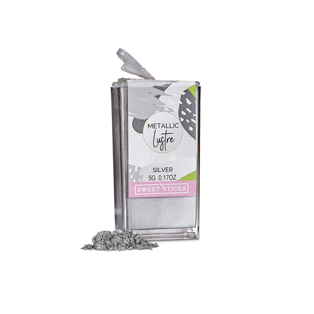 METALLIC SILVER Edible Lustre Dust by Sweet Sticks 5g Water - Etsy