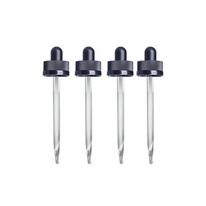 DROPPERS 4 Pack of 4 Oz Glass Threaded Droppers for Lorann 4 Oz Plastic ...