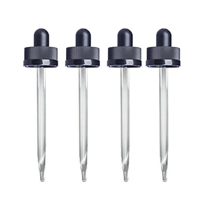 DROPPERS 4 Pack of 4 Oz Glass Threaded Droppers for Lorann 4 - Etsy