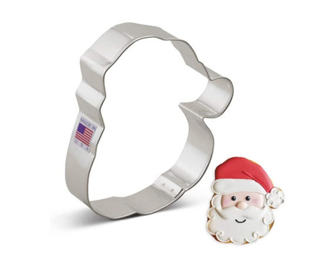 SANTA FACE Metal Cookie Cutter, 4.25 Inch, by Ann Clark - Etsy