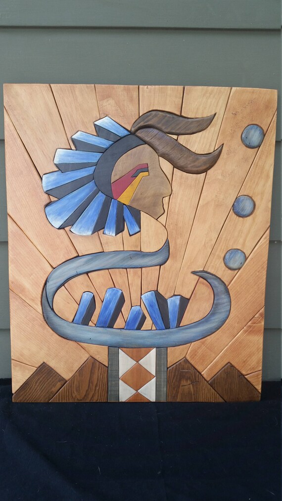 Chief Joseph Handmade Wood Wall Art | Etsy