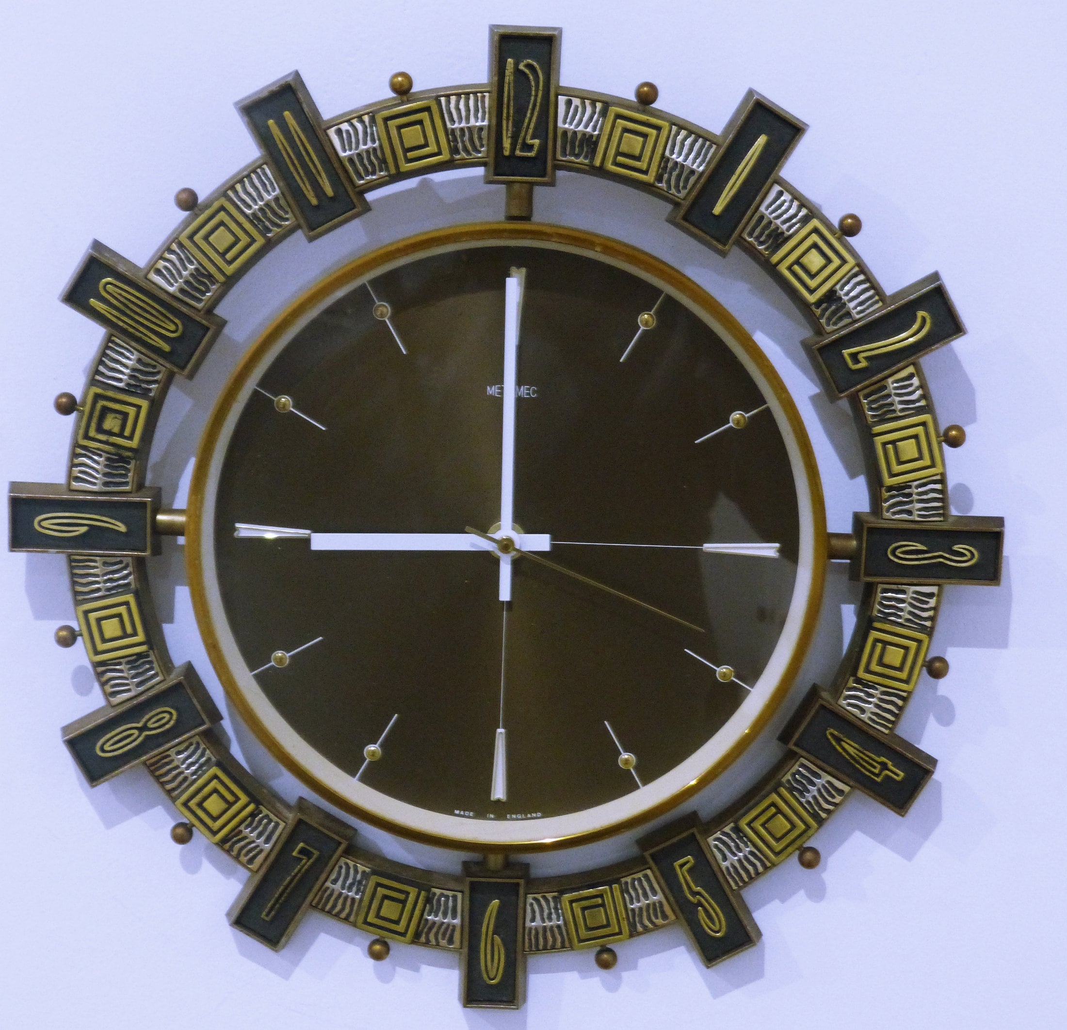 Rare Vintage Metamec 1970's Aztec Wall Clock Made in - Etsy Australia