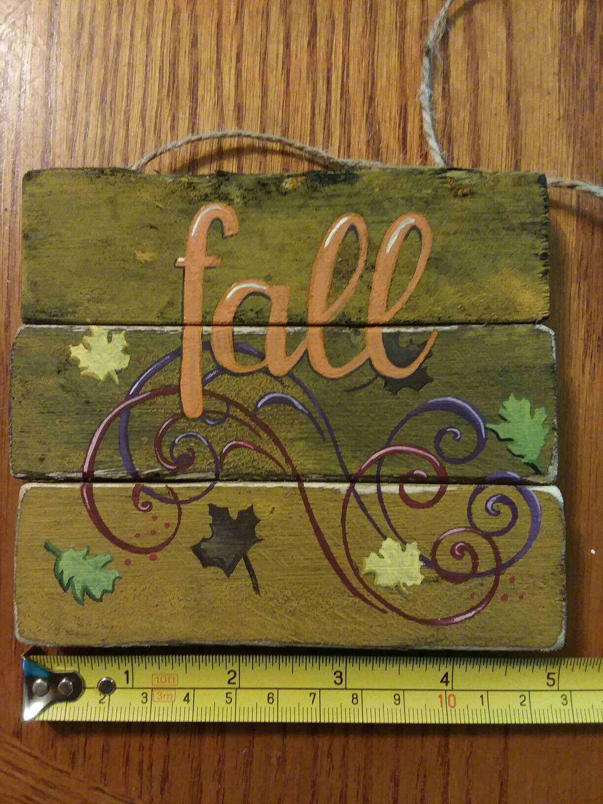 Fall Distressed Wood Sign - Etsy