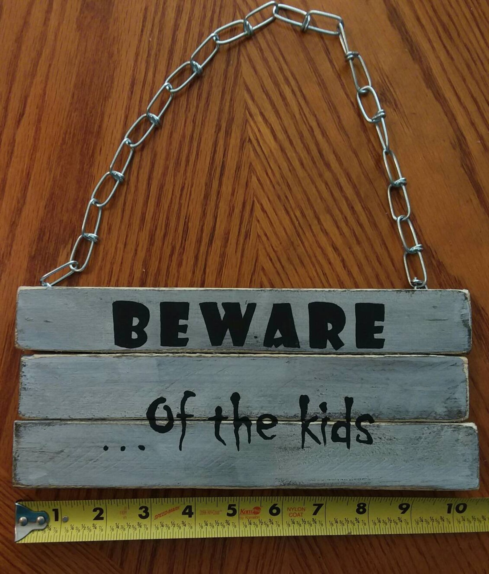 Beware of the Kids Wood Sign - Etsy