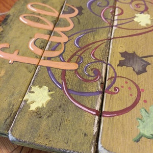 Fall Distressed Wood Sign - Etsy