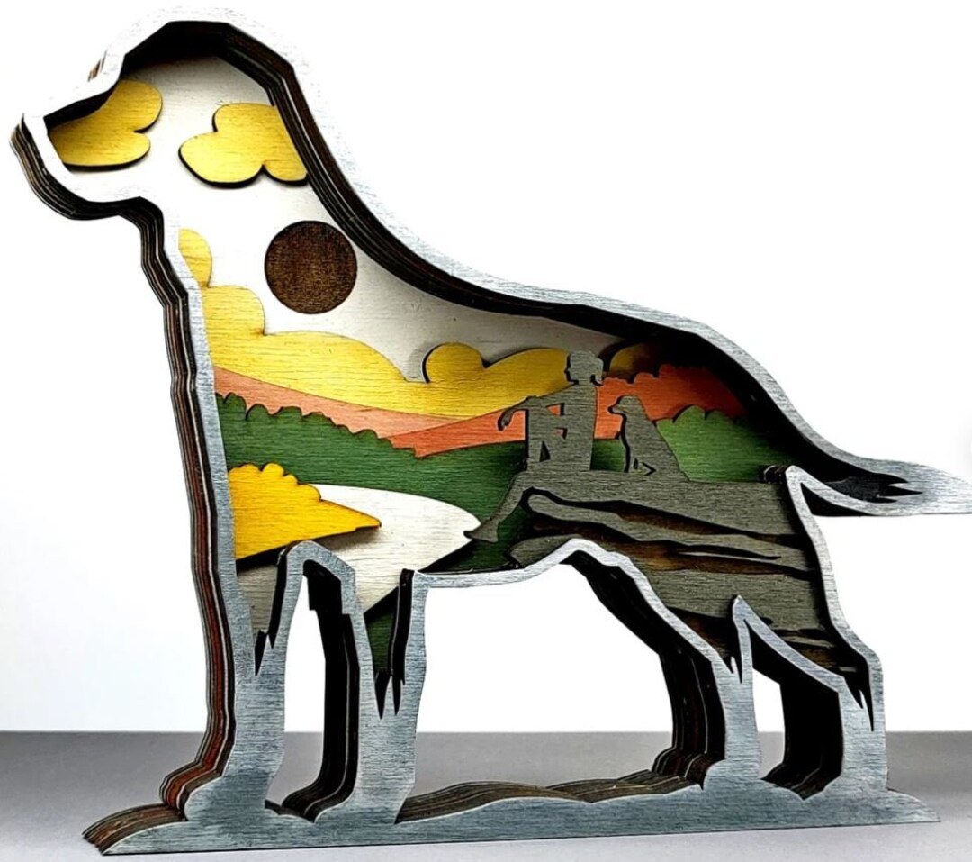 10 Layer Labrador Scenery DIY Craft - Etsy