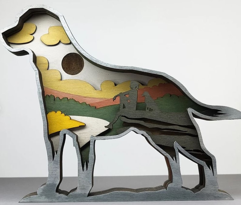 10 Layer Labrador Scenery DIY Craft - Etsy