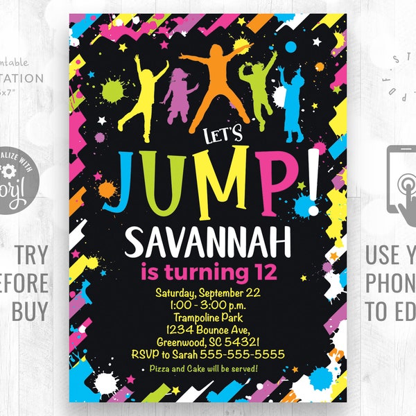 Pump It up Invitation - Etsy