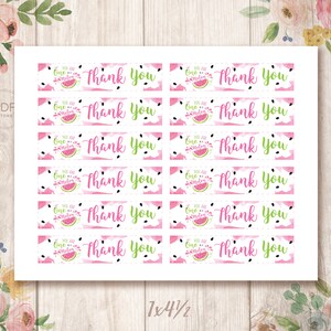 Watermelon Favor Tags Birthday Party One in a Melon 1st Birthday First ...
