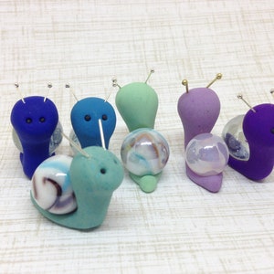 Polymer Clay Marble Snail Witch / Halloween Fairy Garden - Etsy