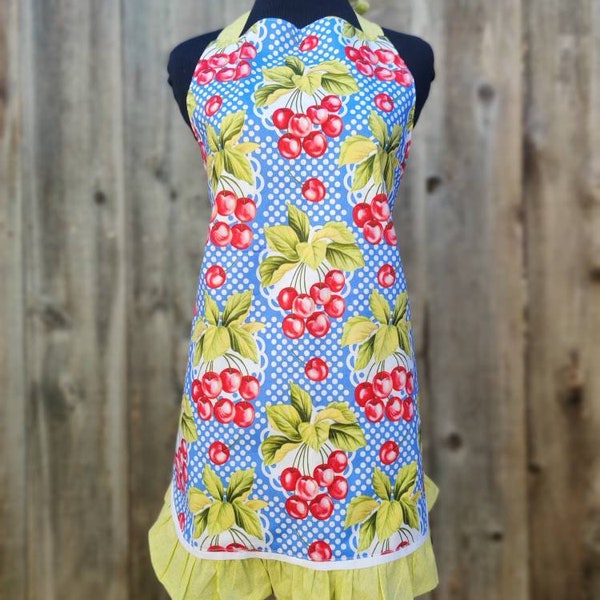 Polka Dot Apron - Etsy
