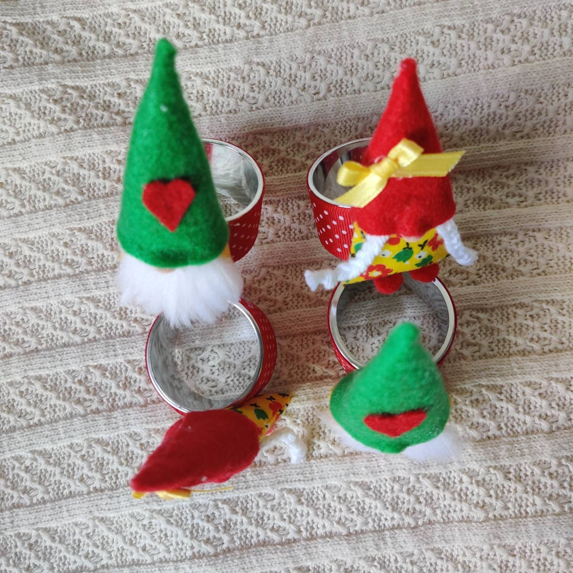Gnome Napkin Ring, Spring Gnome Napkin Ring, Classic Gnome Napkin Ring ...