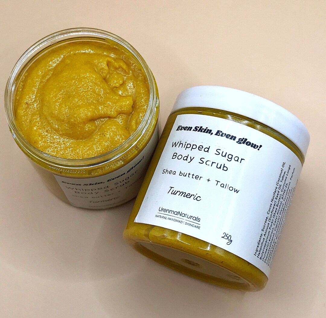 Whipped Turmeric Sugar Body Scrub - Etsy