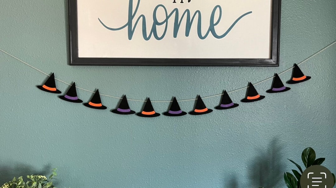 Felt Witch Hat Garland Halloween Banner - Etsy