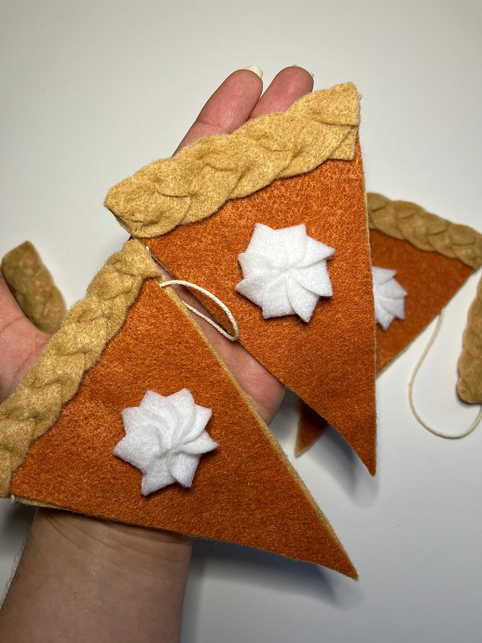 Pumpkin Pie Banner Bunting Garland Thanksgiving Mantle - Etsy