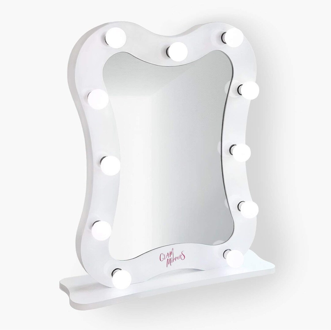 Curved Hollywood Vanity Mirror | LED Makeup Mirror | Table Top- Plugs ...