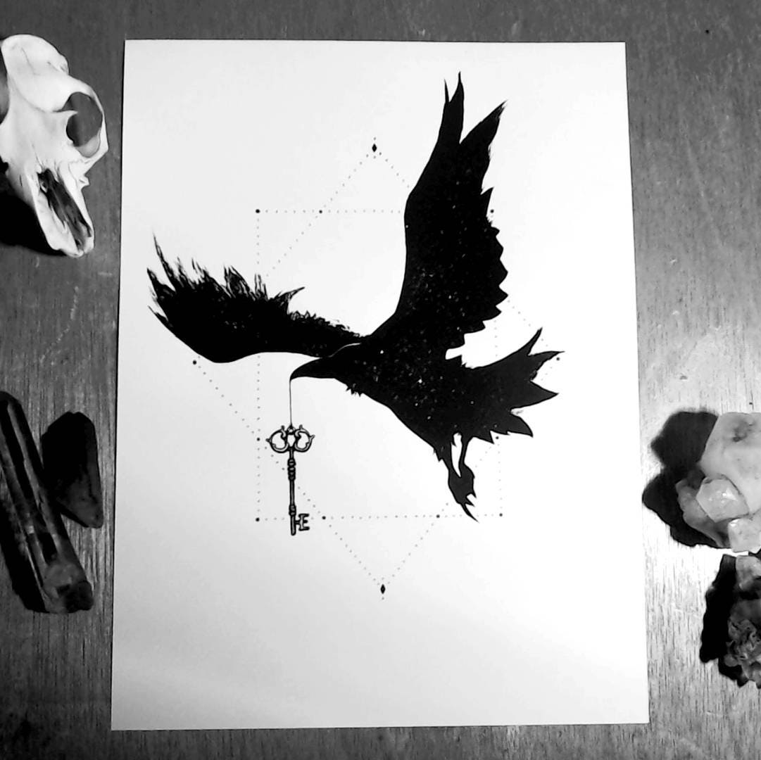 Witchcraft Art Print, Occult Art Print, Wiccan Art Print, CELESTIAL ...