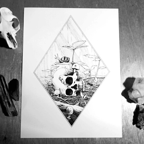 Witchcraft Art Print Occult Art Print Wiccan Art Print | Etsy