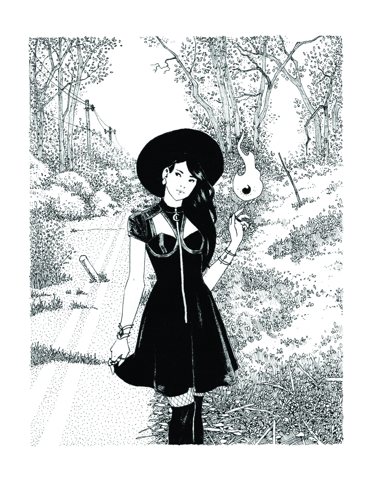 Black Mage Witchcraft Art Print Occult Art Print Wiccan - Etsy