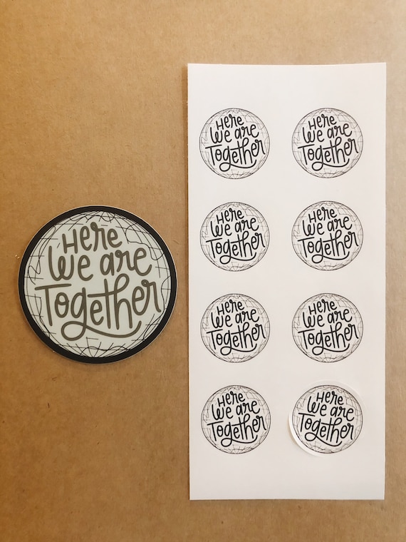 Here We Are Together Sticker Pack | Etsy