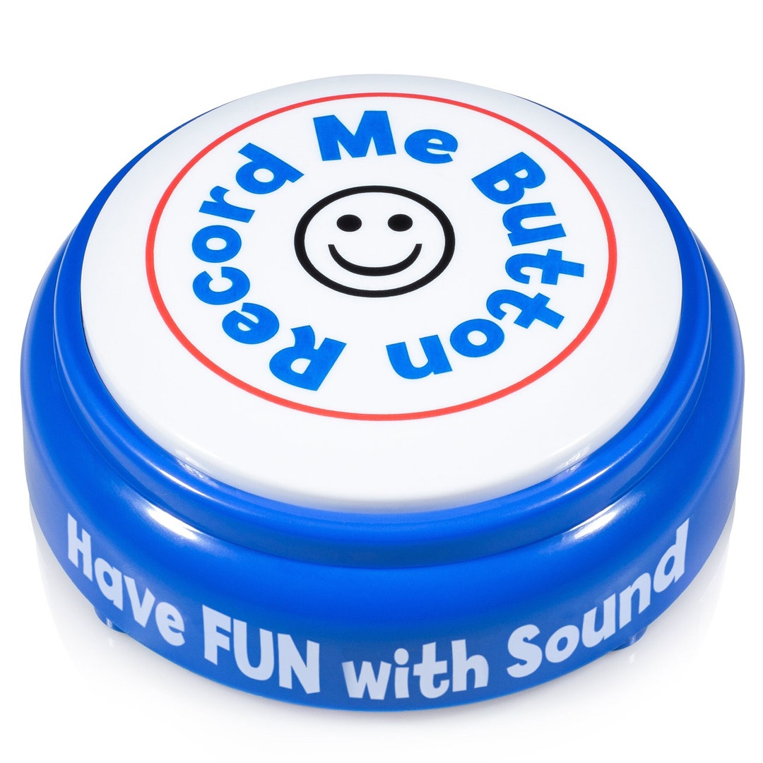 Recordable Sound Button – 30-second Custom Audio Message, Blue - Etsy
