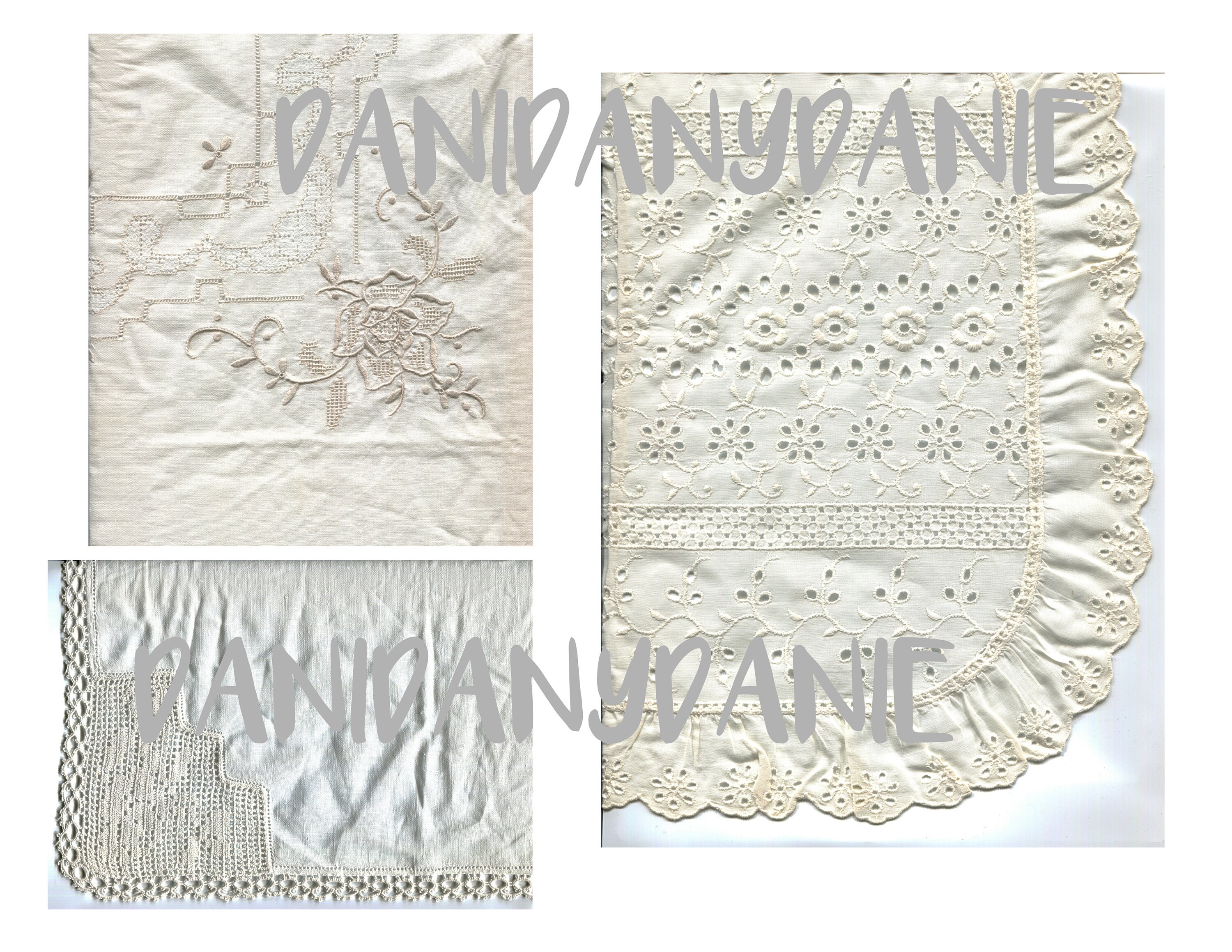 Vintage Digital Linens Pack Two - Printable Fabric Floral Paper ...