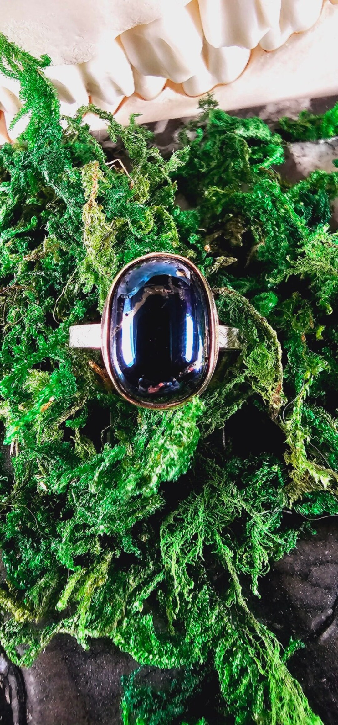 Ultra Rare Covellite 14k Sterling Silver Midnight Lover Ring Sz 6.5 - Etsy