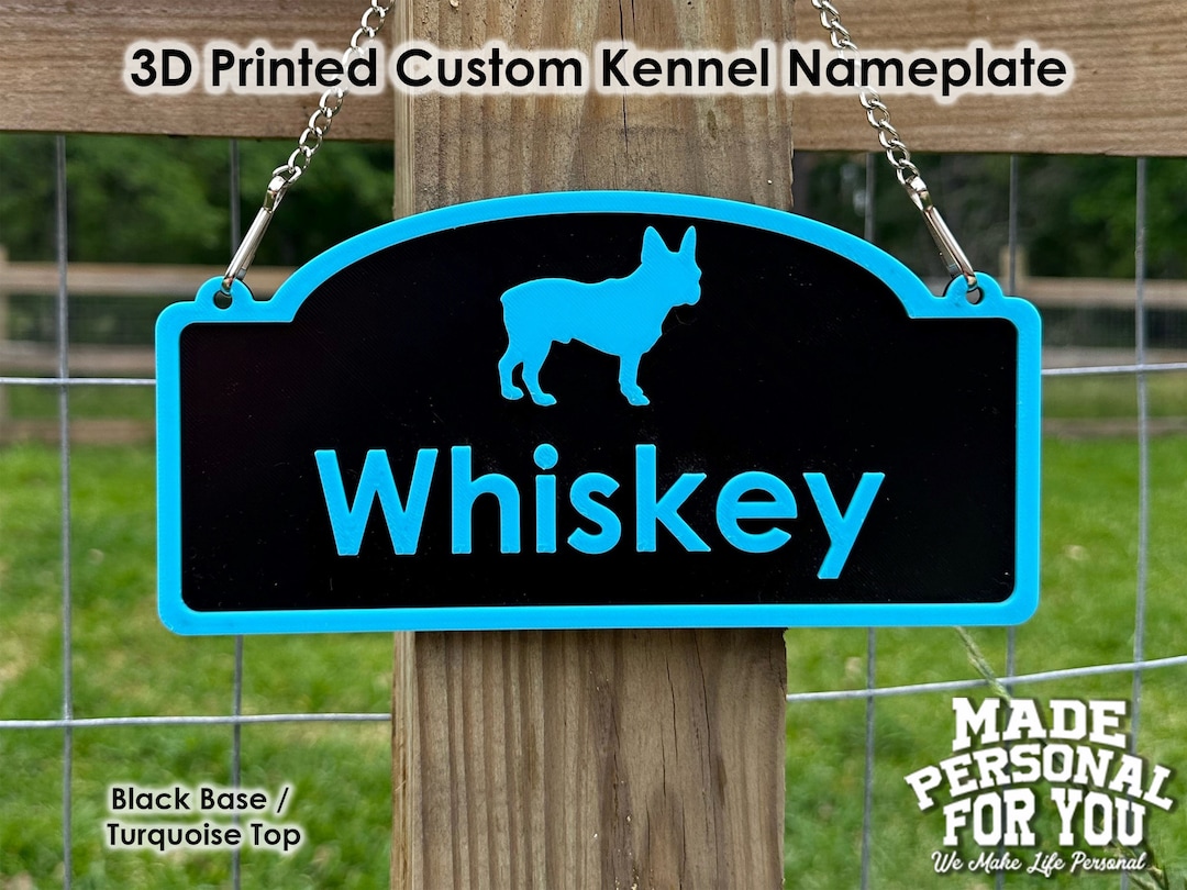 3D Printed Custom Kennel/crate Nameplate for Dogs and Other Small ...