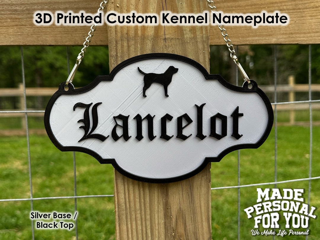 3D Printed Custom Kennel/crate Nameplate for Dogs and Other Small ...