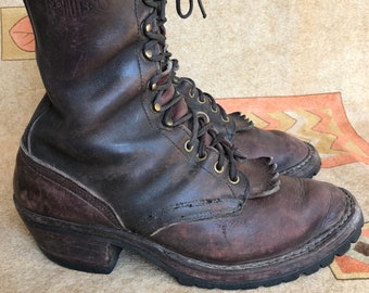 Logger boots | Etsy