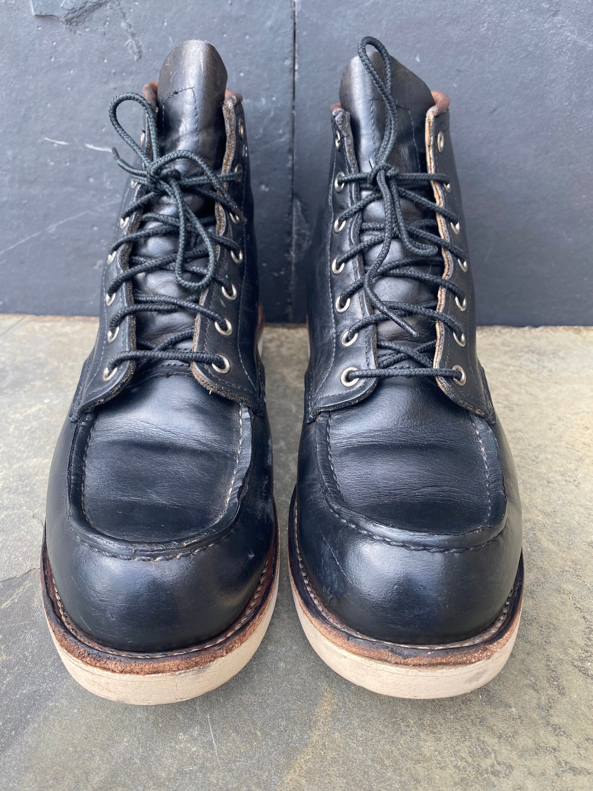 Red Wing 8890 Heritage Moc Toe Leather Boots Made USA Black - Etsy