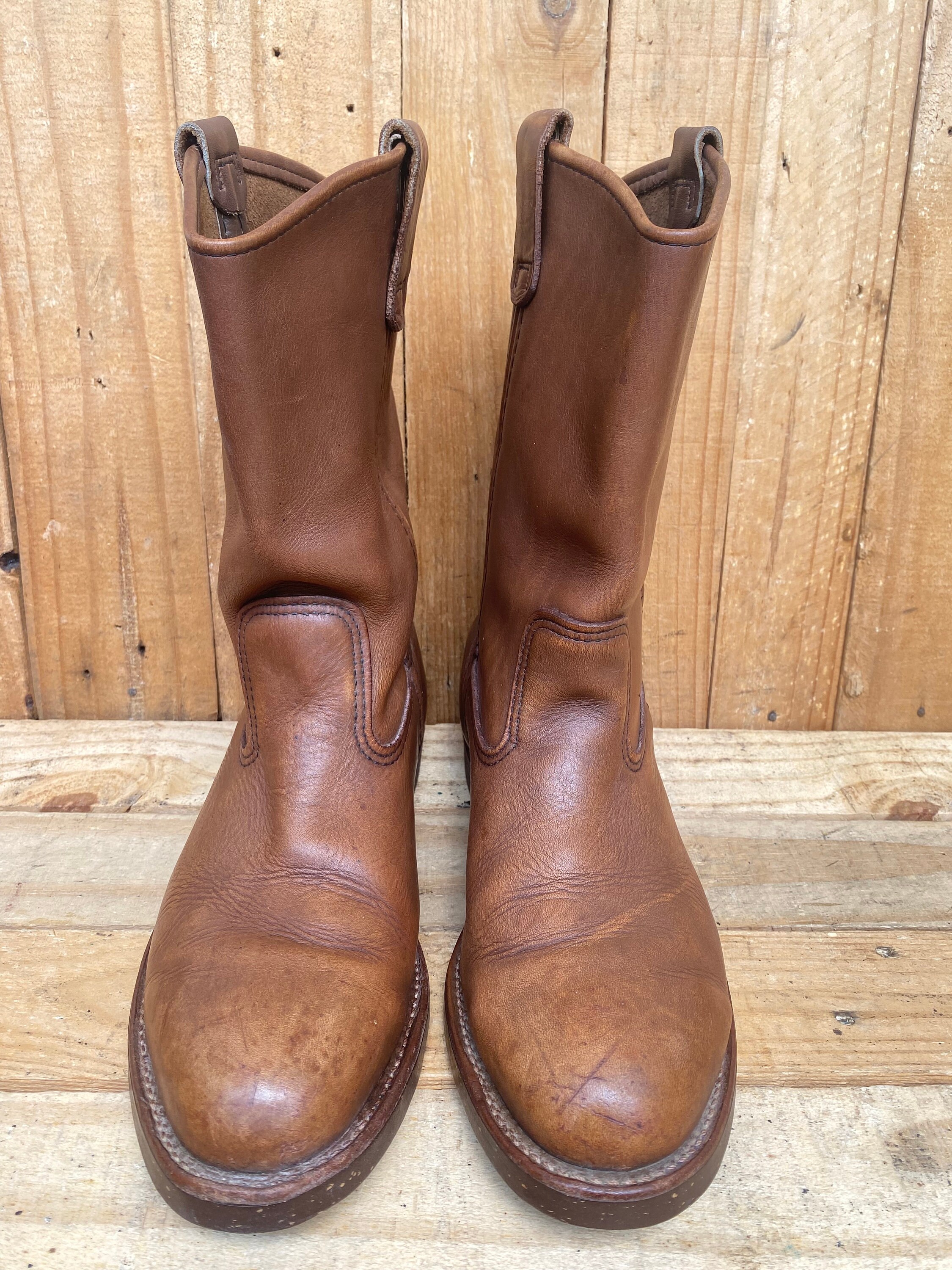 VTG Red Wing Pecos Brown Pull-on Western Cowboy Work Cork - Etsy
