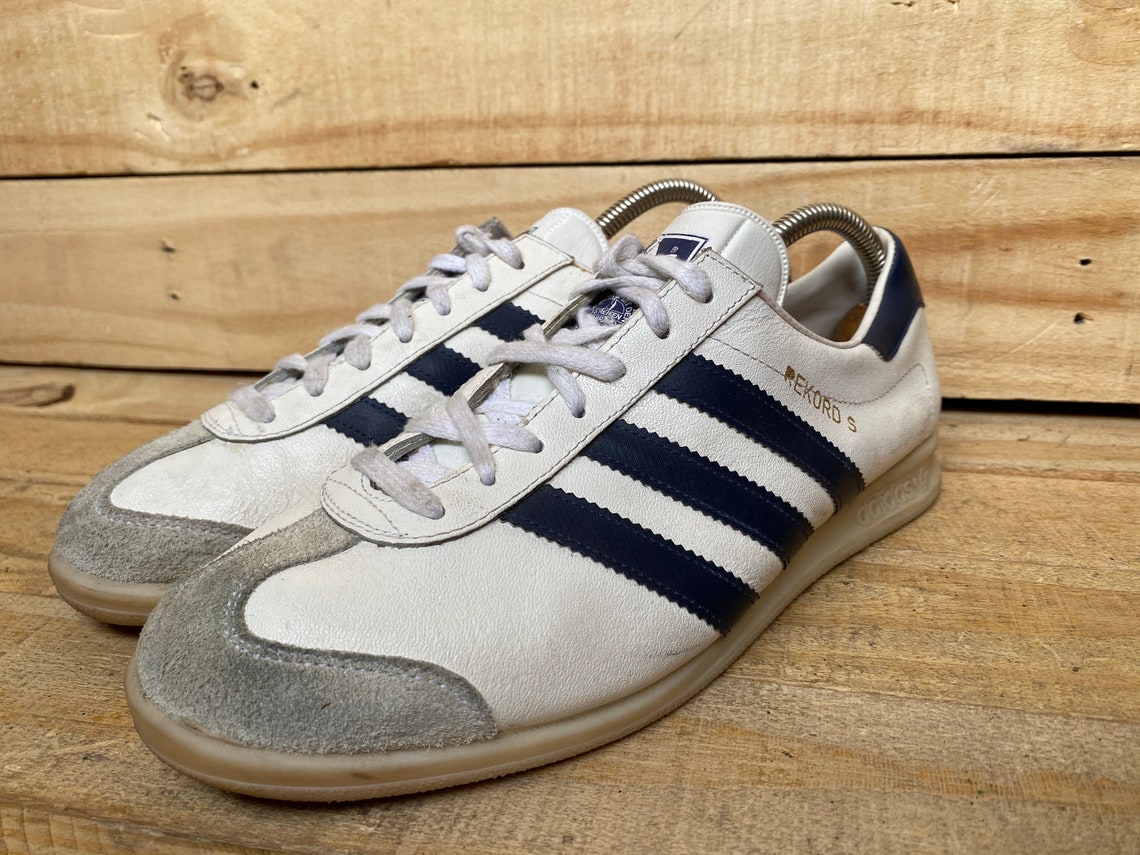 Vtg Adidas REKORD S Made in Yugoslavia White Men Sz UK 8.5 | Etsy