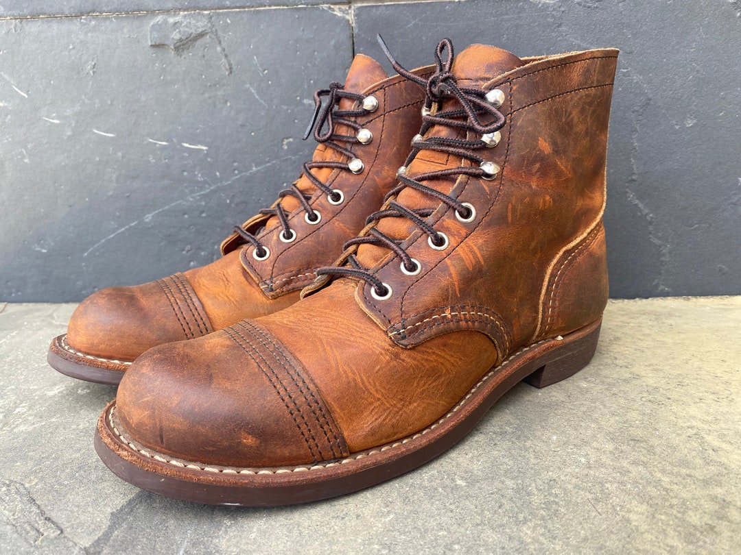 Red Wing Shoes Iron Ranger Copper Boots 8085 Made in Usa US 8 D EU 41 ...