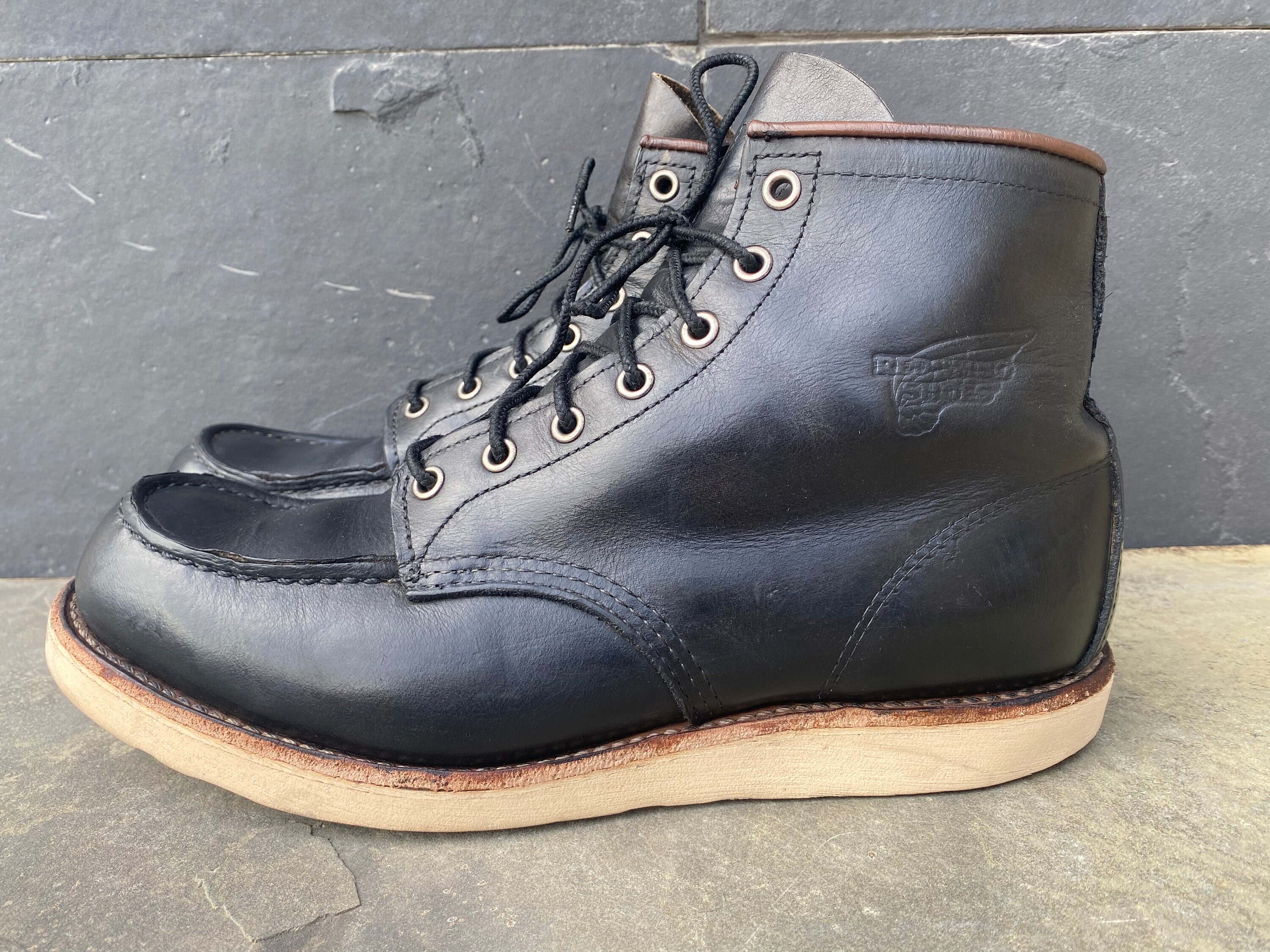 Red Wing 8890 Heritage Moc Toe Leather Boots Made USA Black - Etsy