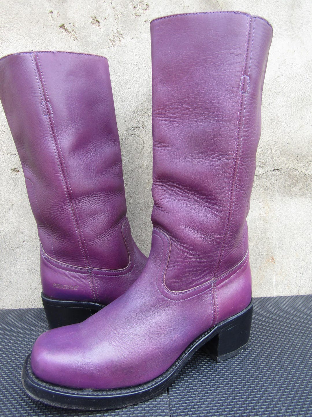 SENDRA Rare Vintage Campus Boots Purple 14L Tall EU 38 US 8 - Etsy