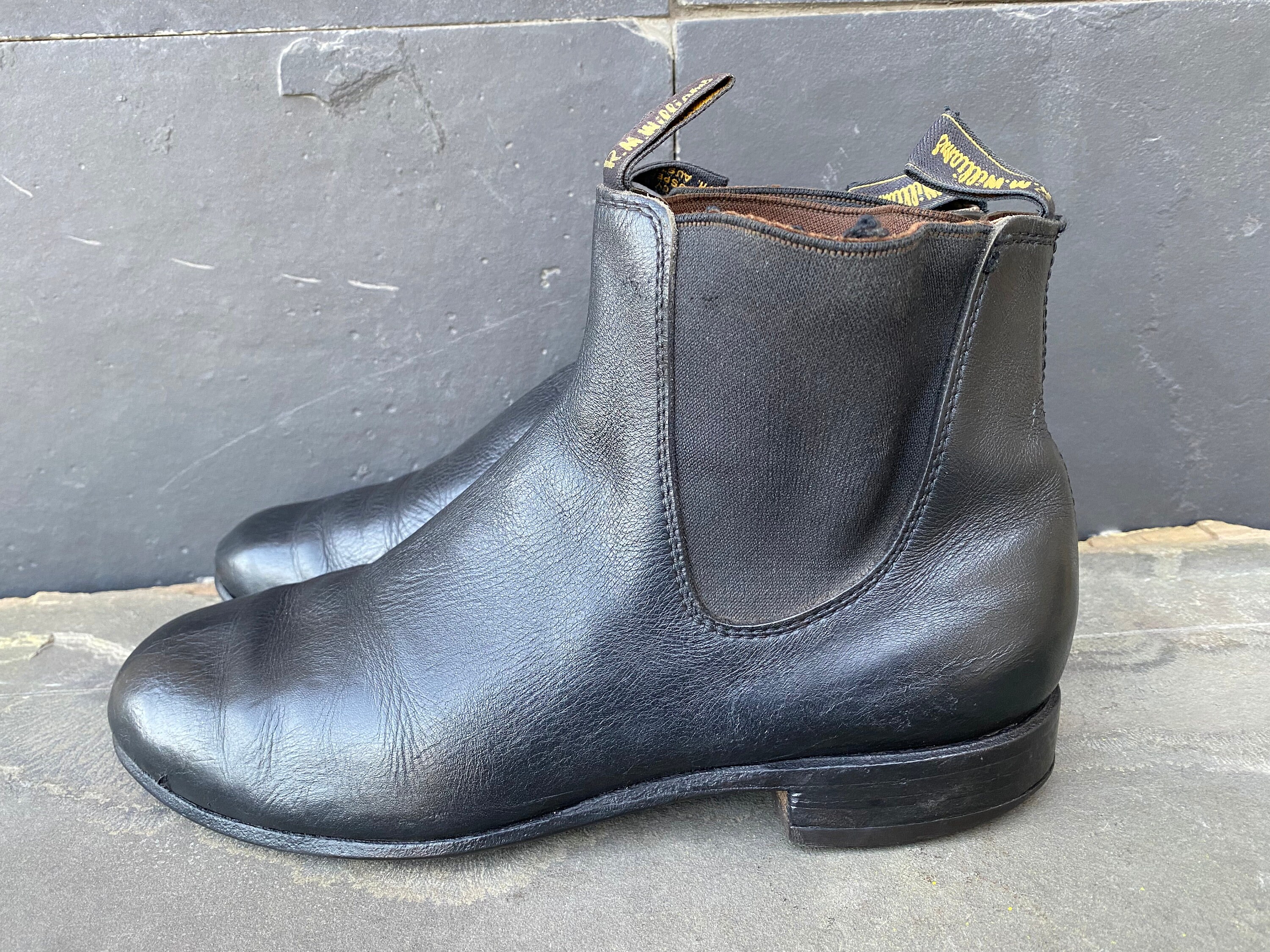 Mens Vtg RM Williams Boots Chelsea Brown Turnout Sz Aus/uk 8.5 - Etsy