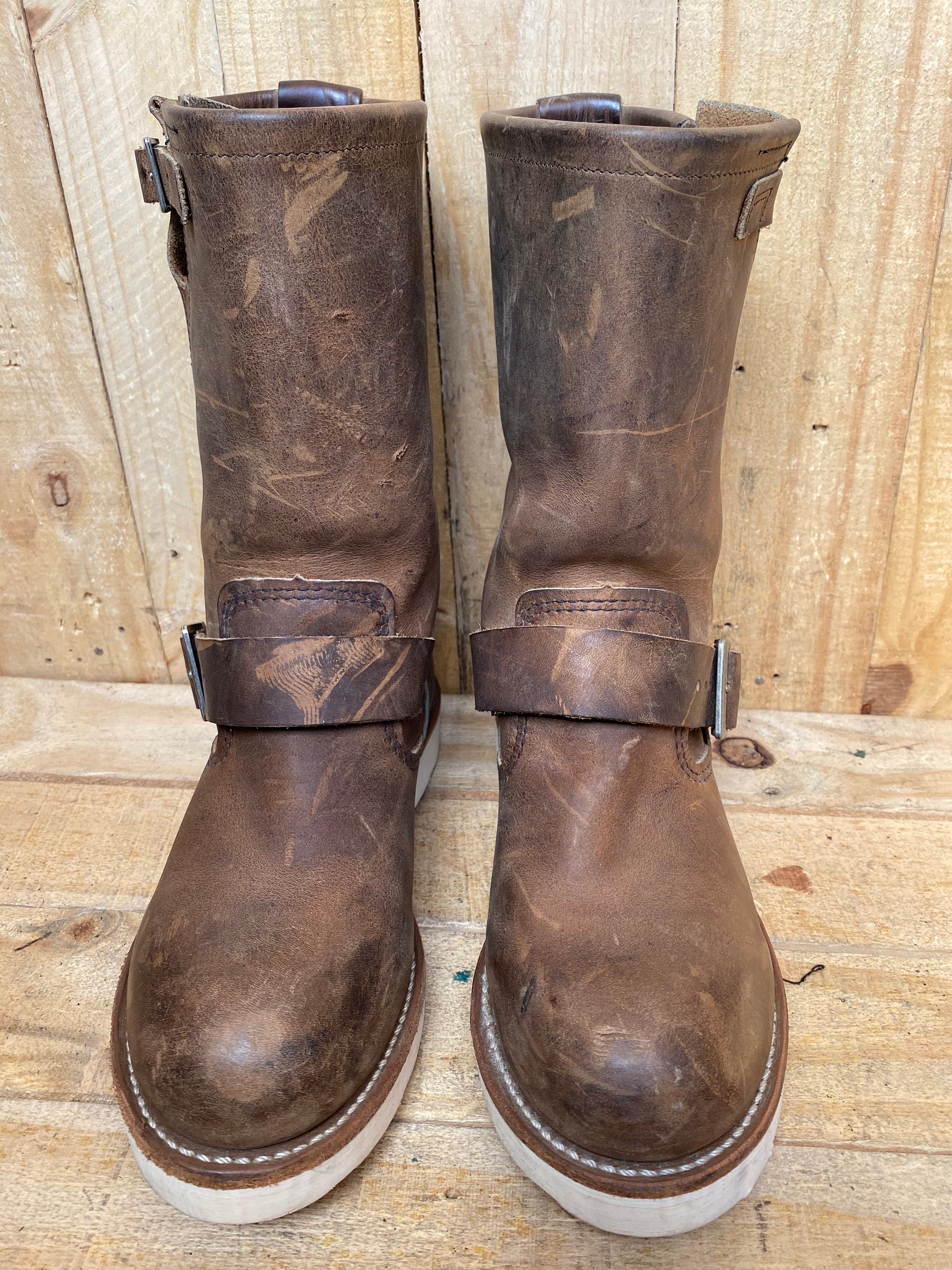 Red Wing Heritage Engineer Boots 2975 Brown Leather Sz men | Etsy