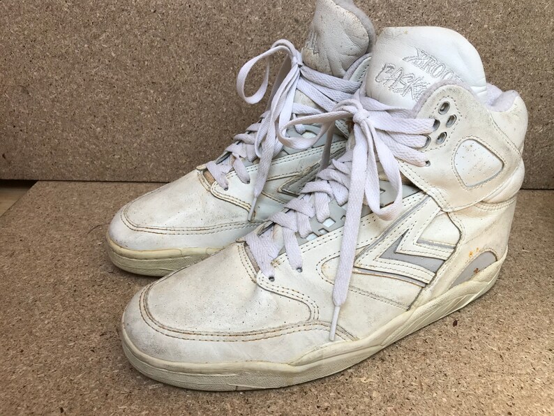 BROOKS Vintage High Top Basketball Shoes White Blue Sz US 9.5 | Etsy