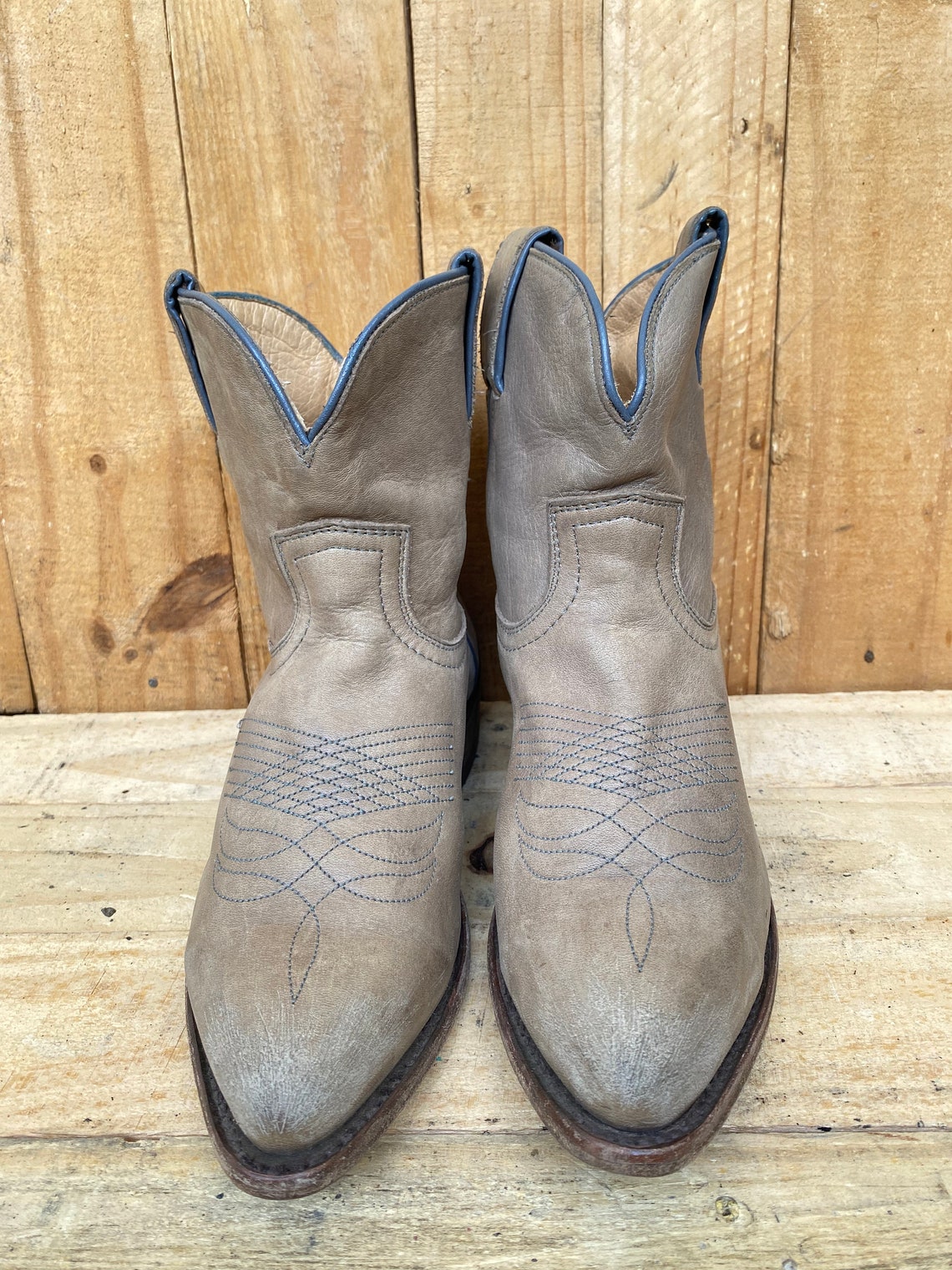 Frye Billy Short Brown Leather Cowgirl Western Boots Women's Sz: 7 B - Etsy
