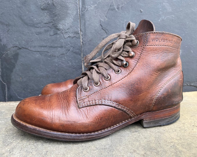 Wolverine 1000 Mile Men Plain-toe Original Boot Brown Horween 7 D - Etsy