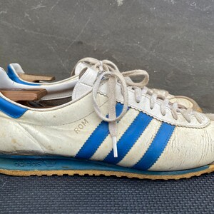 Vintage 80s Adidas Rom Sneakers White Rare Made in Yugoslavia UK 11 US ...