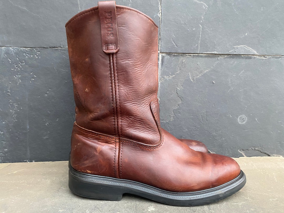 Vintage Red Wing Pecos Boots 11.5 D Oxblood Leather Work - Etsy