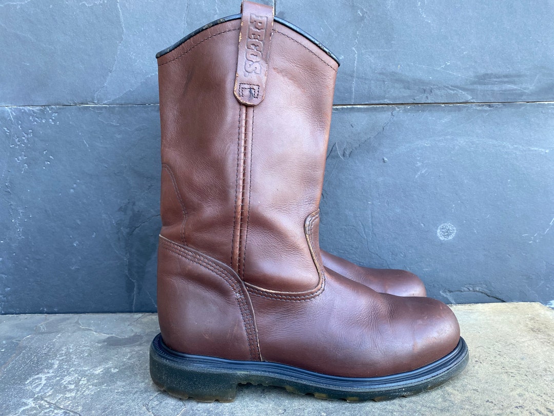Red Wing Pecos 2405 Men's Pull-on Work Boot Size 9.5 D Steel Toe Brown ...